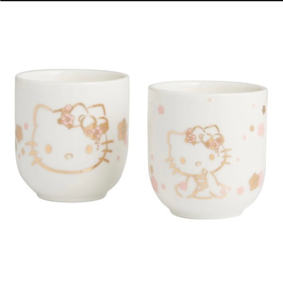 Sanrio | Dining | Hello Kitty Cherry Blossom Sake Cup Set | Poshmark